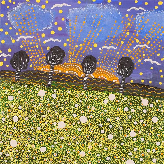 Warlukurlangu Aboriginal Art from Yuendumu Community - Buy Online or in ...